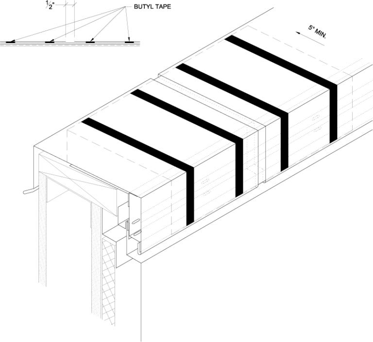 Vertical Stacking Details - With Insulation - NorthClad