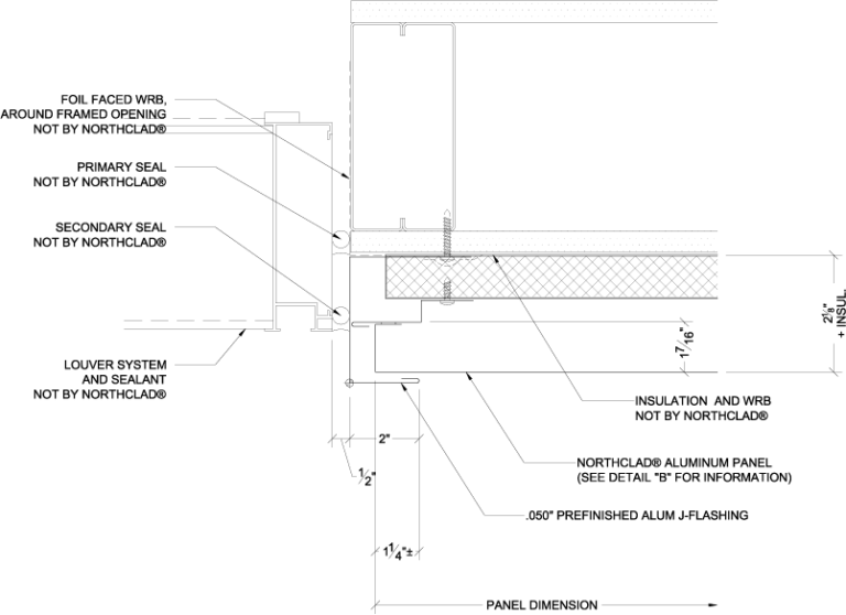 Vertical Stacking Details - With Insulation - NorthClad