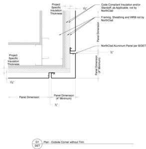 Dual Interlocking Details - With Insulation - NorthClad