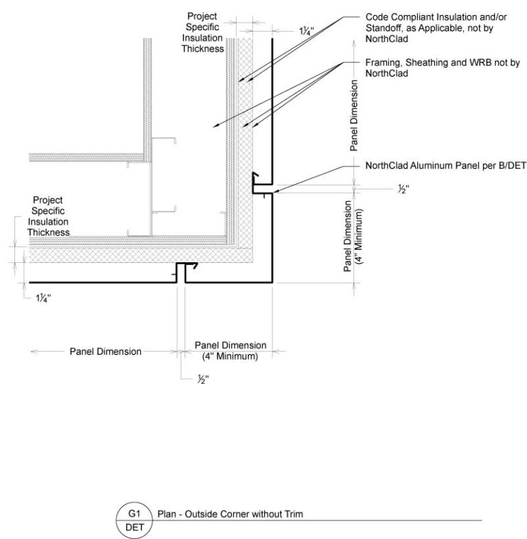 Dual Interlocking Details - With Insulation - NorthClad