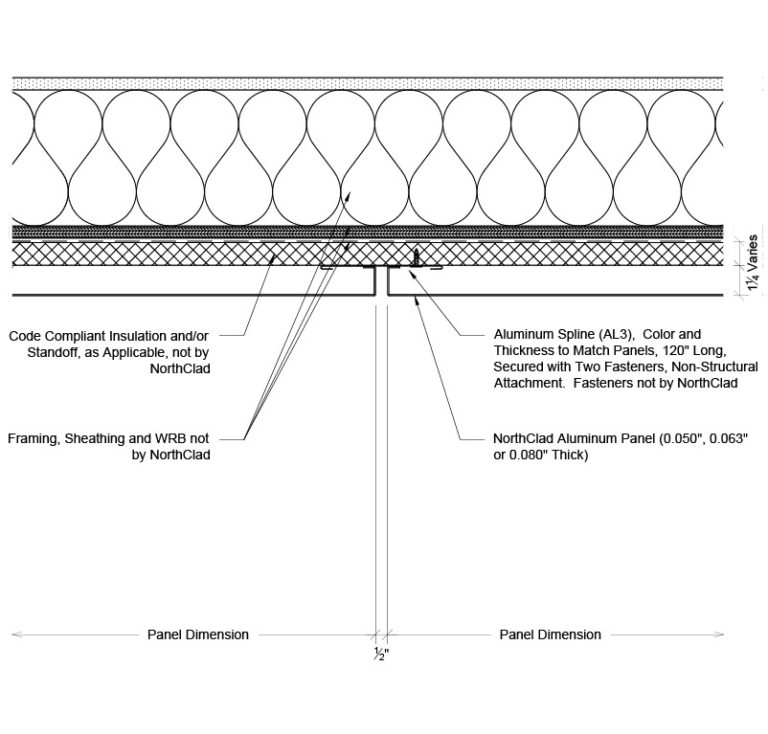 Vertical Stacking Details - Outboard Insulation - NorthClad