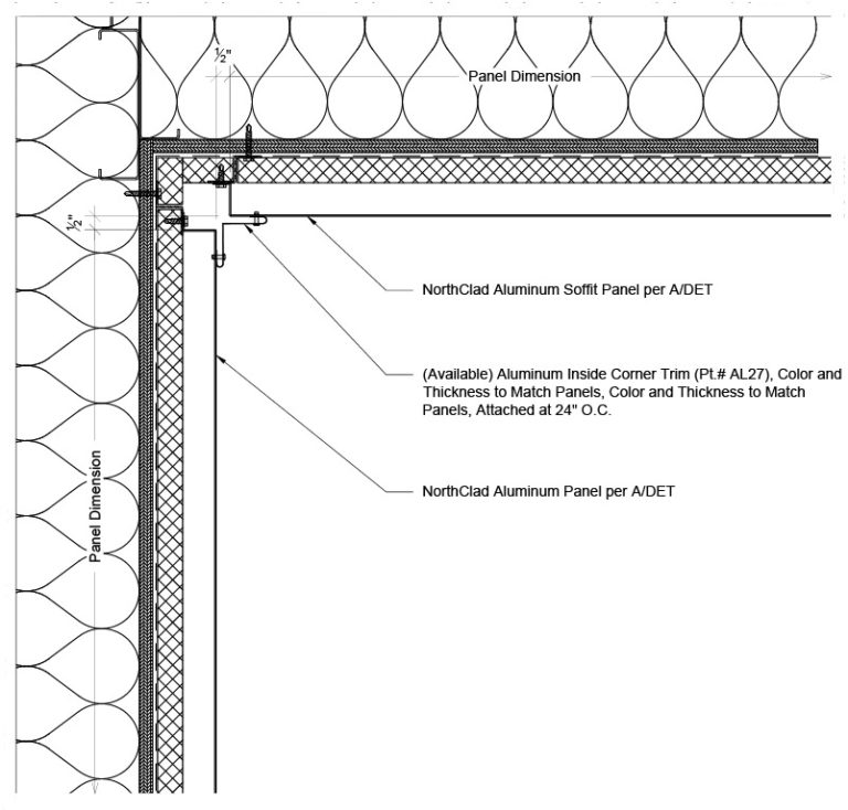 Vertical Stacking Details - Outboard Insulation - NorthClad